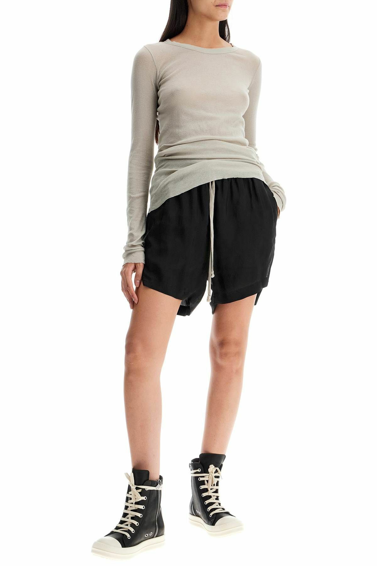 RICK OWENS long-sleeved t-shirt Grey Rick Owens