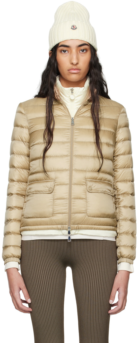 Moncler Beige Lans Down Jacket Moncler