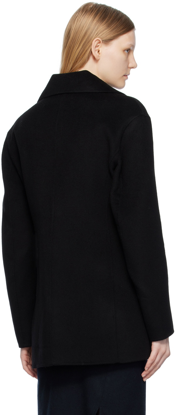 TOTEME Black Structured-Waist Jacket Toteme