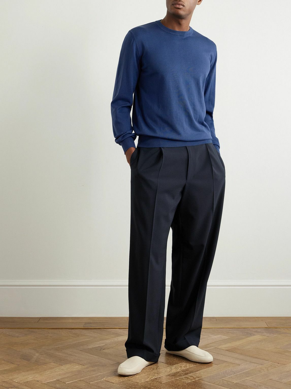Canali - Cotton Sweater - Blue Canali
