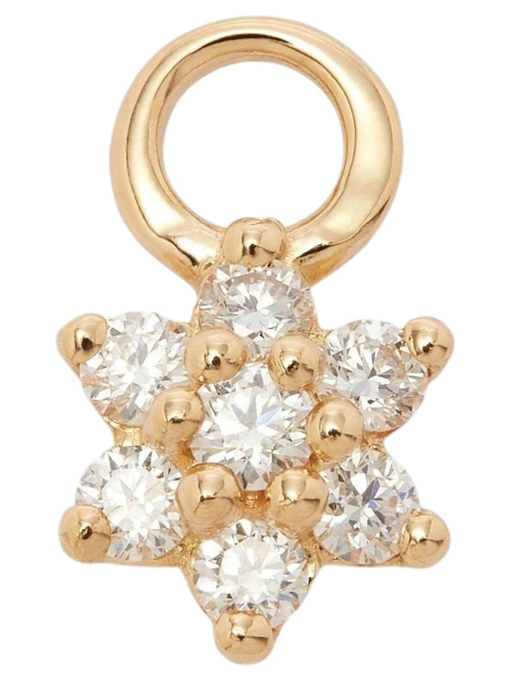 MARIA TASH 18K Yellow Gold Flower Diamond Charm Maria Tash