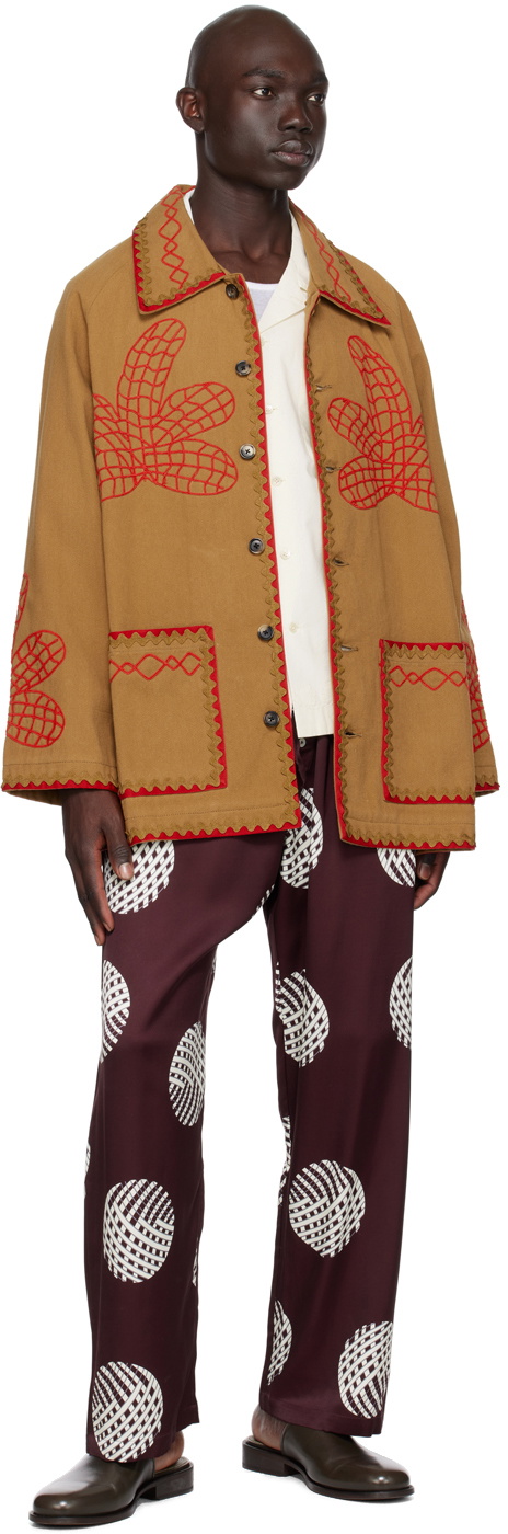 Bode Brown Field Maple Jacket Bode