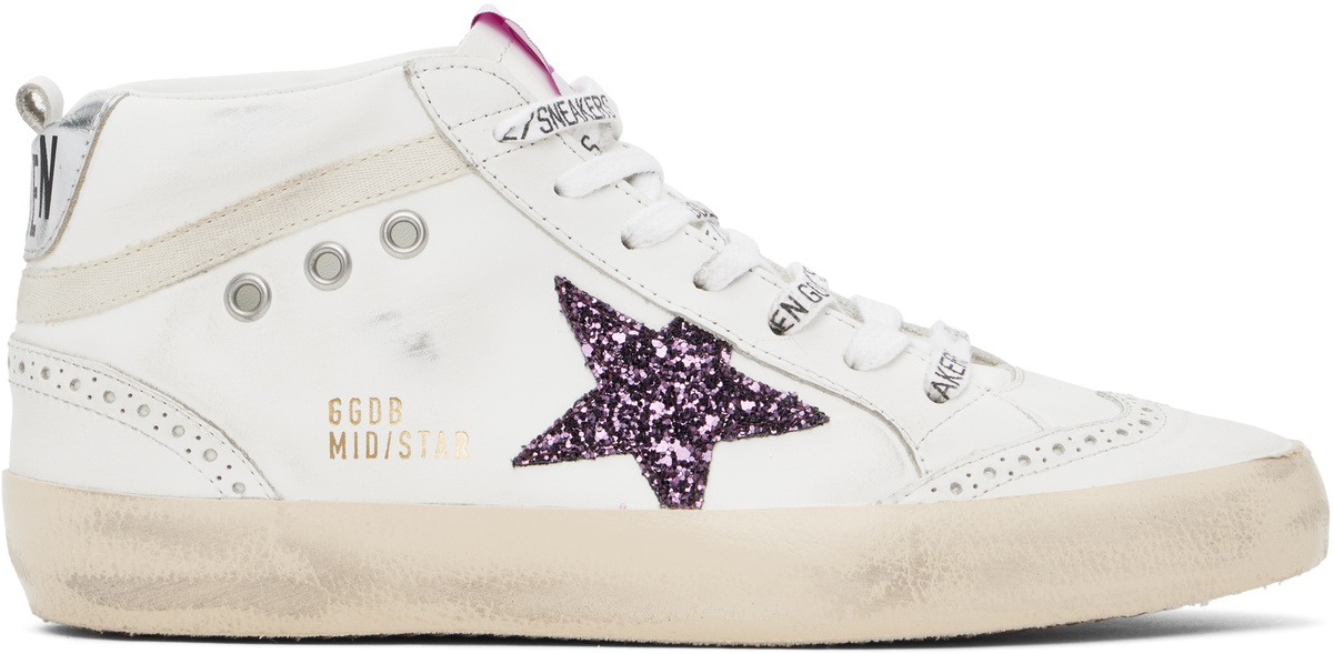 Golden Goose White Mid Star Sneakers Golden Goose Deluxe Brand