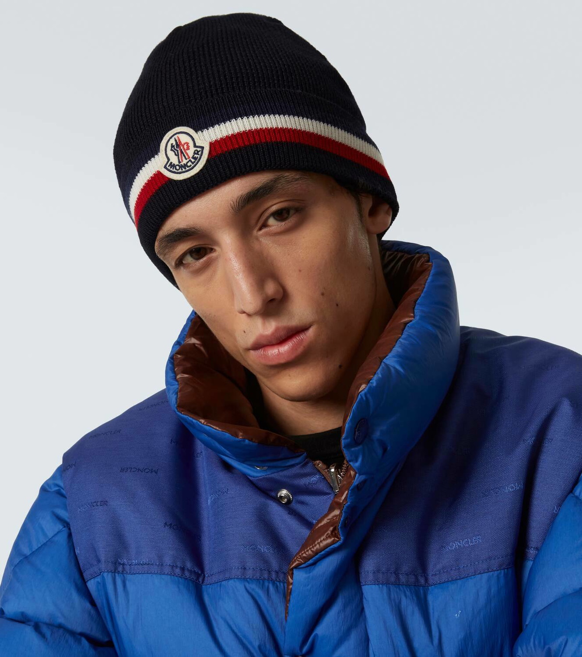 Moncler Tricolor wool beanie Moncler