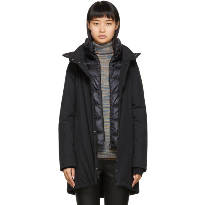 Herno Black Down Waterproof Hilo Jacket Herno