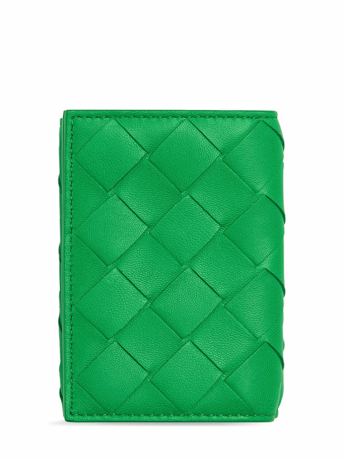 BOTTEGA VENETA - Intrecciato Leather Tiny Tri-fold Wallet Bottega Veneta