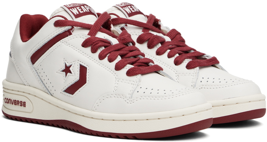 Converse White & Red Weapon Sneakers Converse