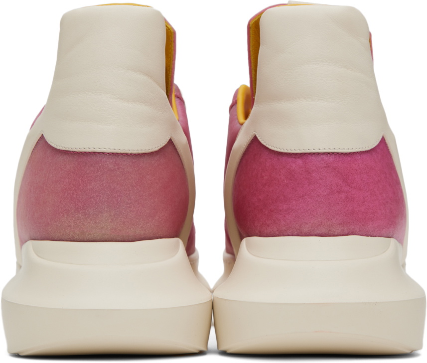 Rick Owens Pink Geo Geth Sneakers Rick Owens