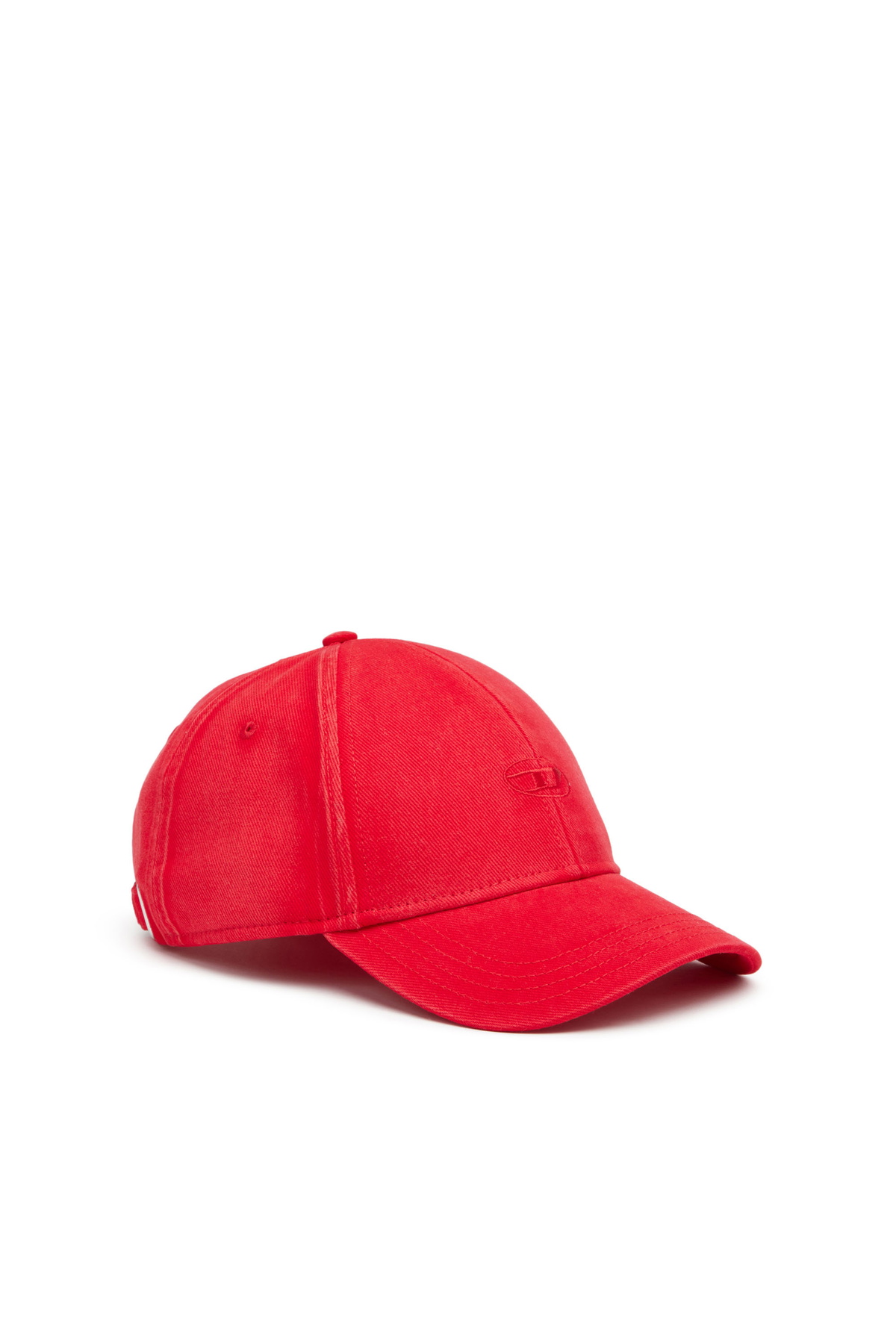 Diesel Baseball cap in washed cotton twill - Caps Mens in Red Diesel
