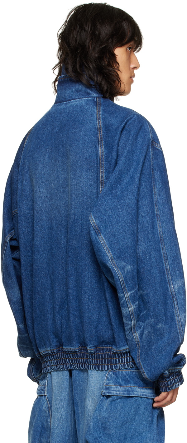 We11done Navy Loose Fit Jacket We11done