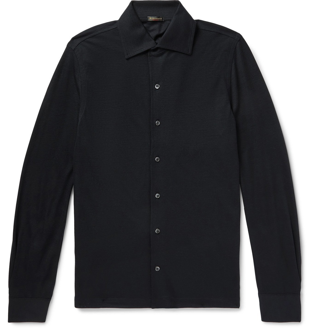 Rubinacci - Slim-Fit Wool Shirt - Blue Rubinacci