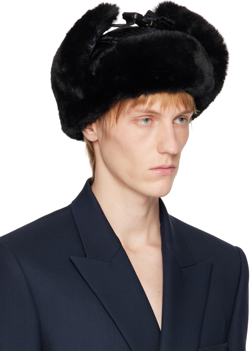 Balmain Black Monogram Hat Balmain