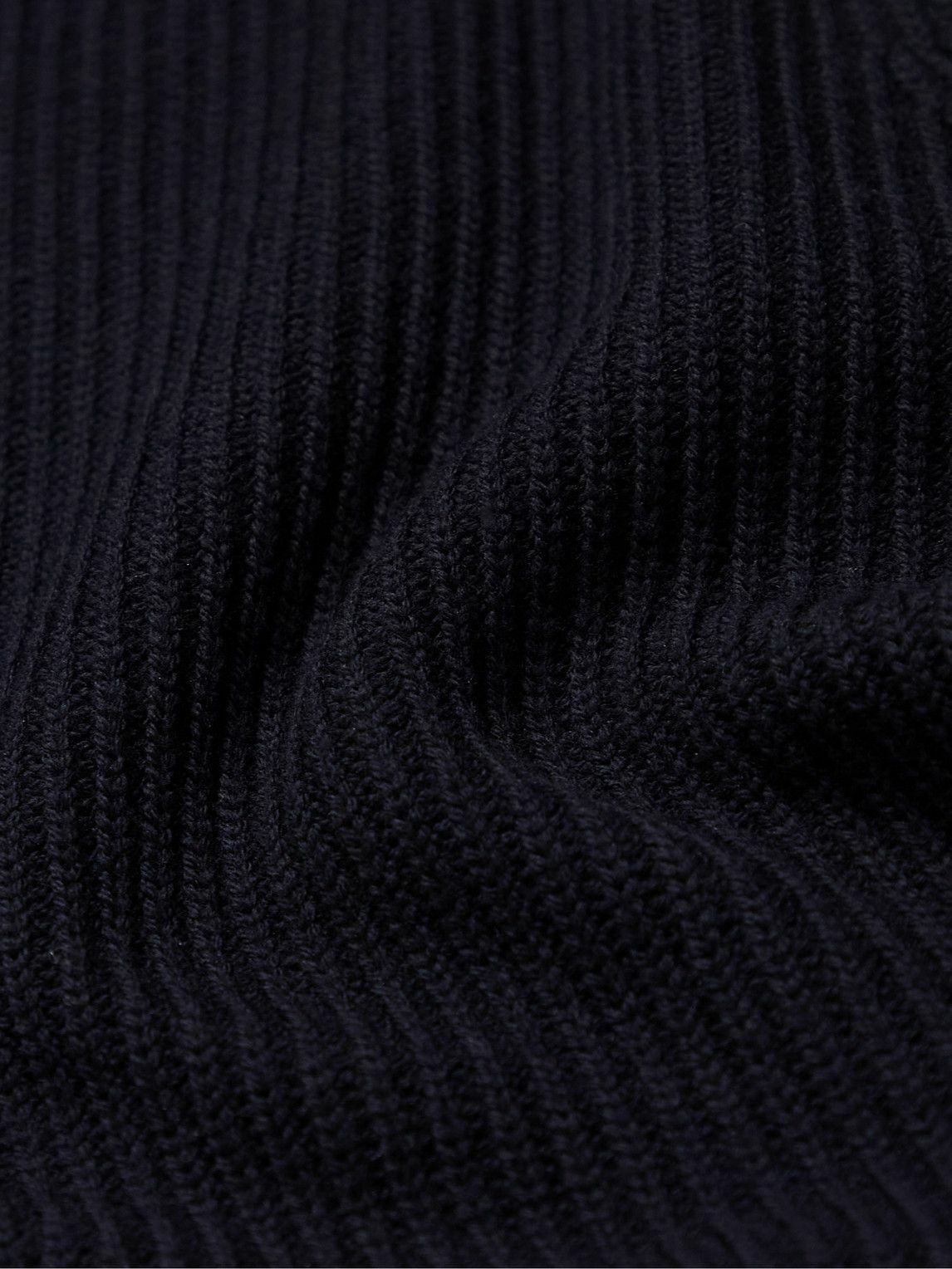 Barena - Ribbed Merino Wool Cardigan - Blue Barena