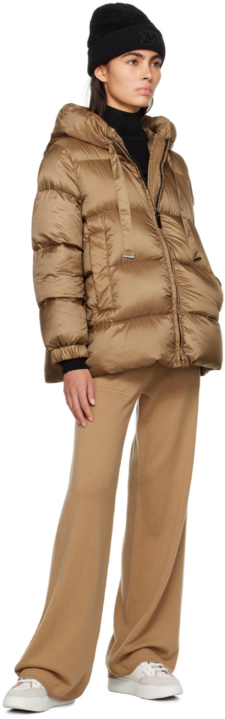 Max Mara Beige The Cube Down Jacket Max Mara
