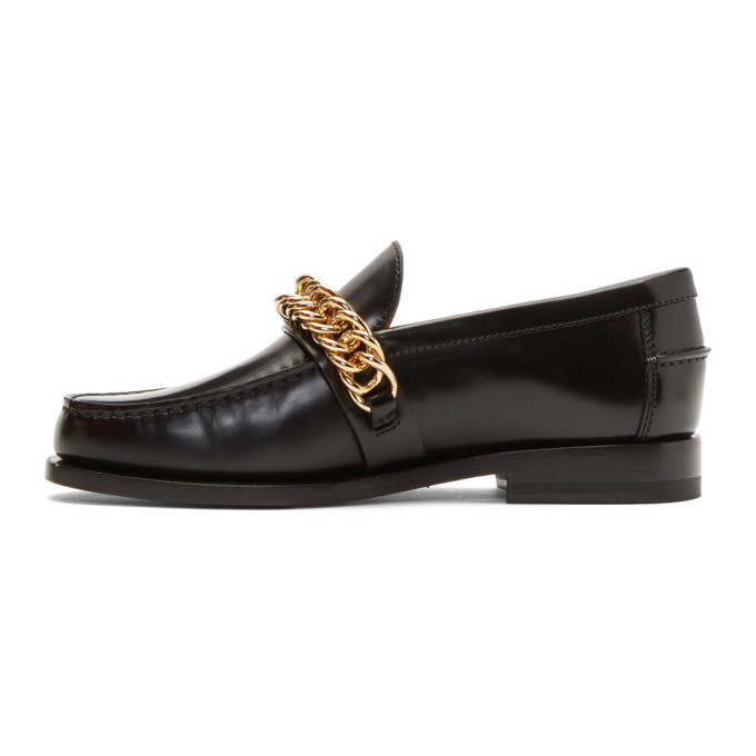 Givenchy Black Chain Charm Loafers Givenchy