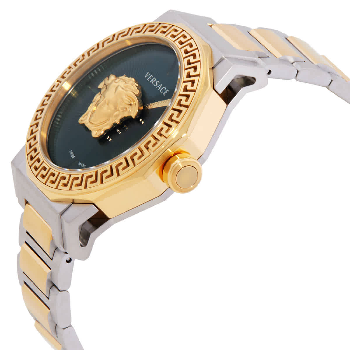 Versace Medusa Deco Quartz Green Dial Unisex Watch Ve7b00323 Versace