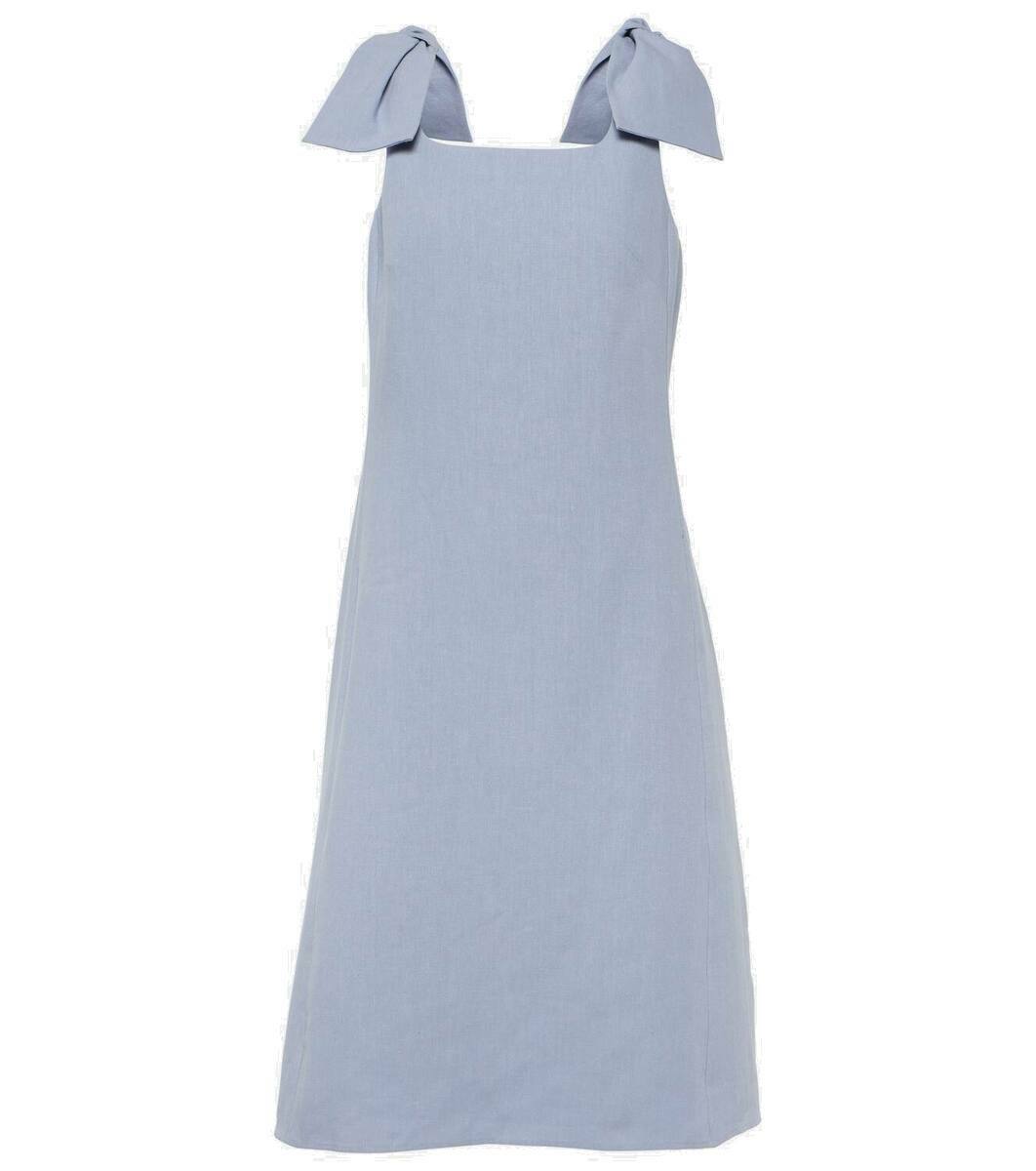 Chloé One-shoulder virgin wool midi dress Chloe