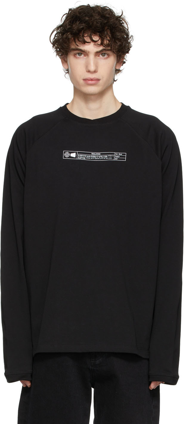 Tom Wood Black Polke T-Shirt Tom Wood