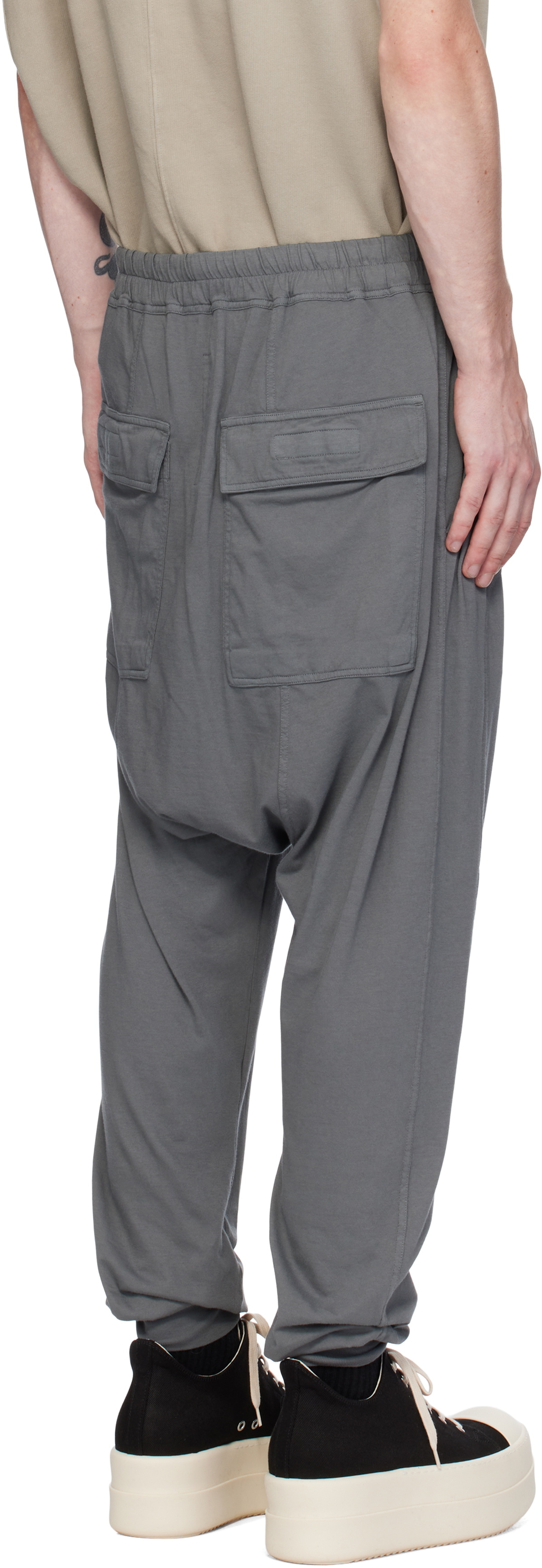 Rick Owens DRKSHDW Gray Porterville Prisoner Drawstring Sweatpants Rick ...