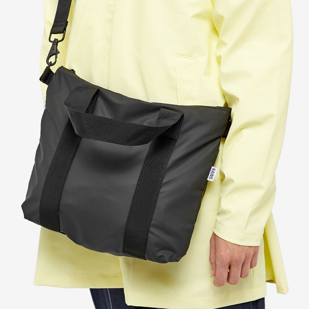 Rains Women's Mini Tote Bag in Black Rains
