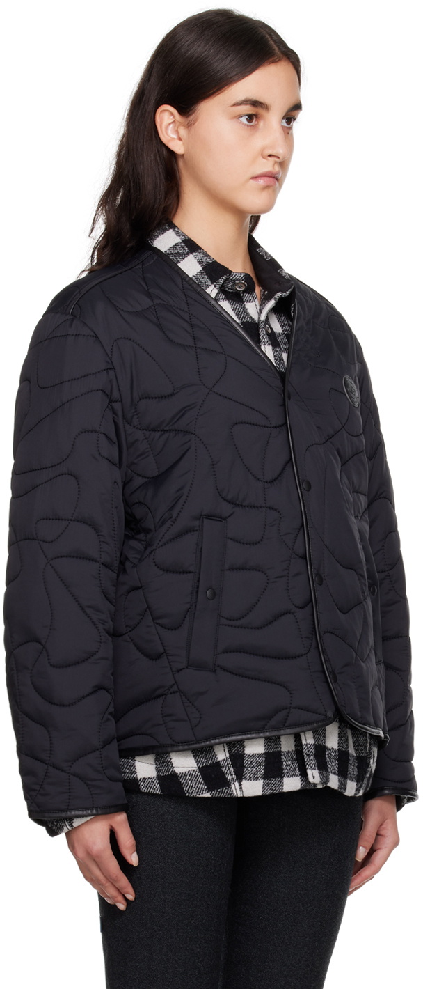 ADER error Black Quilted Jacket ADER error