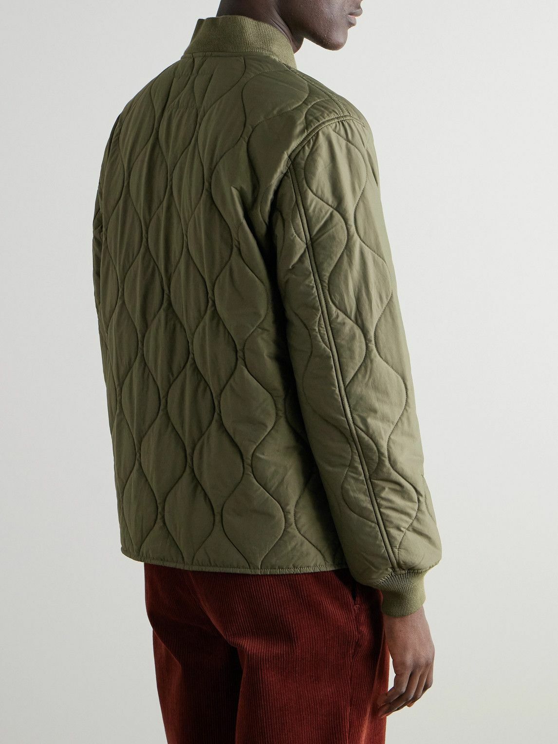 Polo Ralph Lauren - Reversible Quilted Shell Bomber Jacket - Green Polo ...