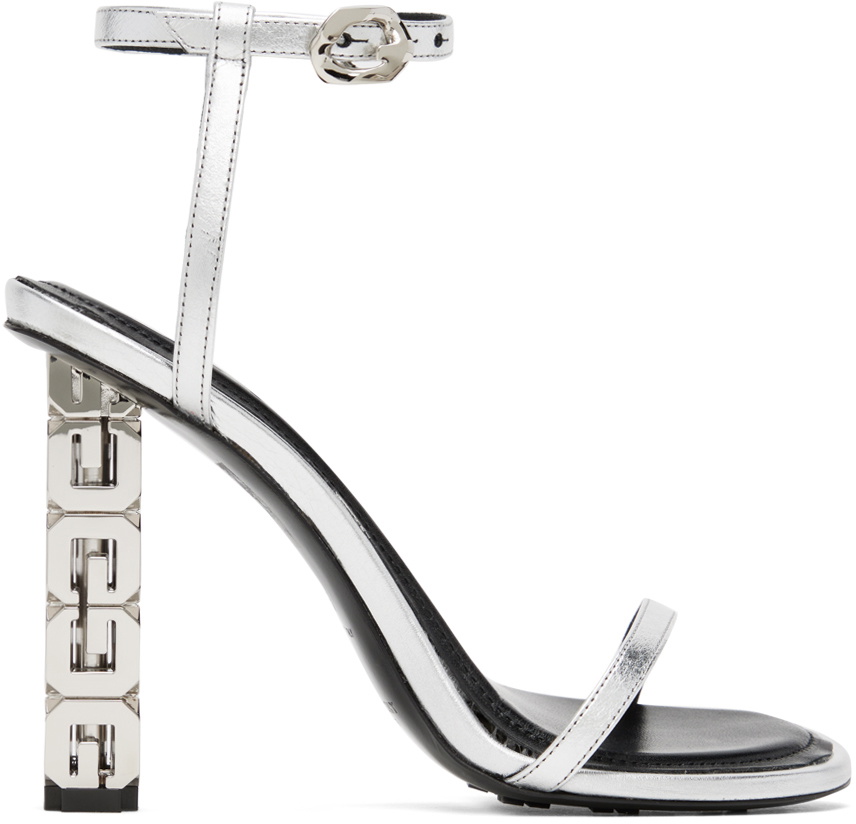Givenchy Silver G Cube Sandals Givenchy