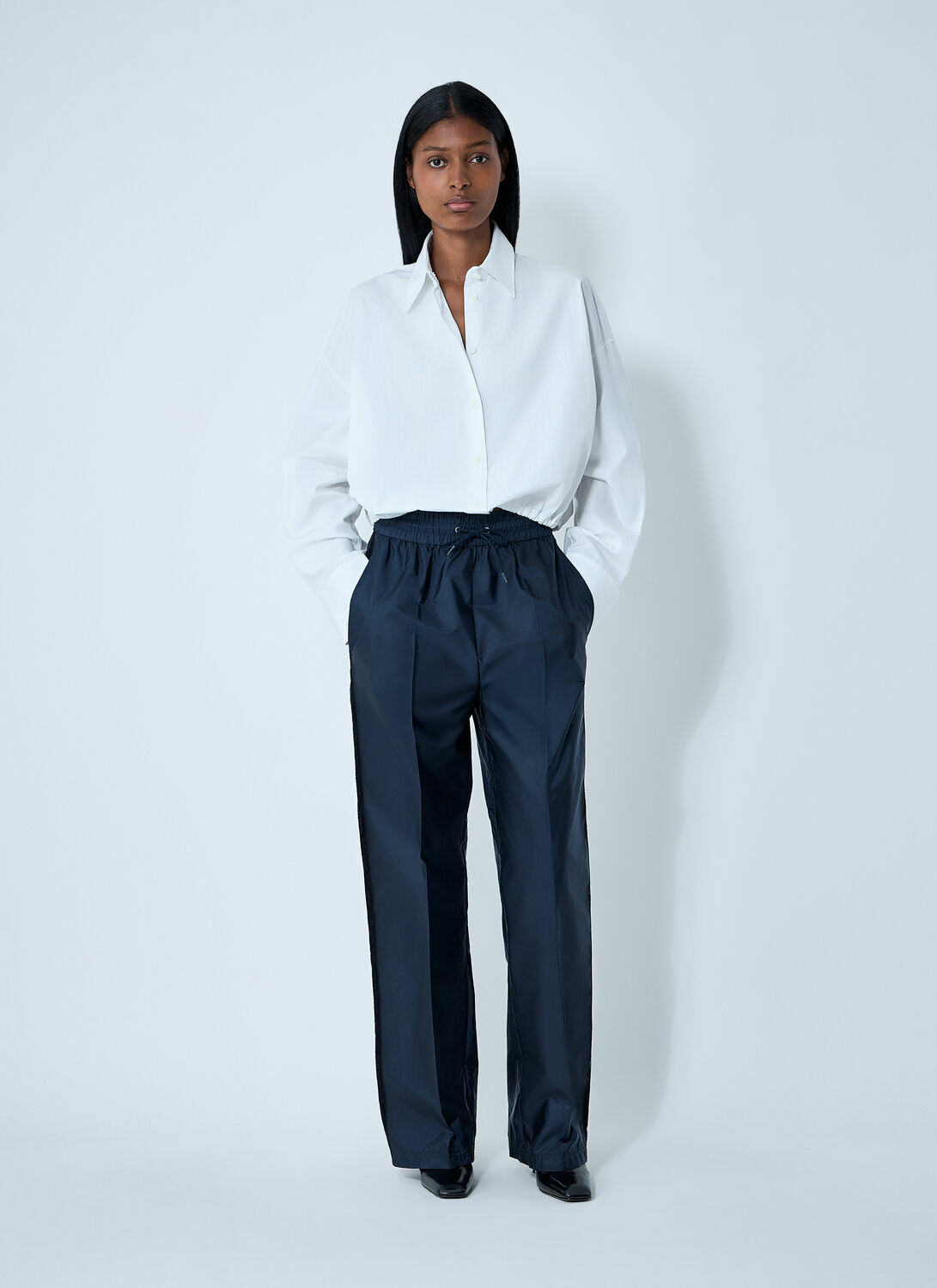 Prada Logo Plaque Pants Prada