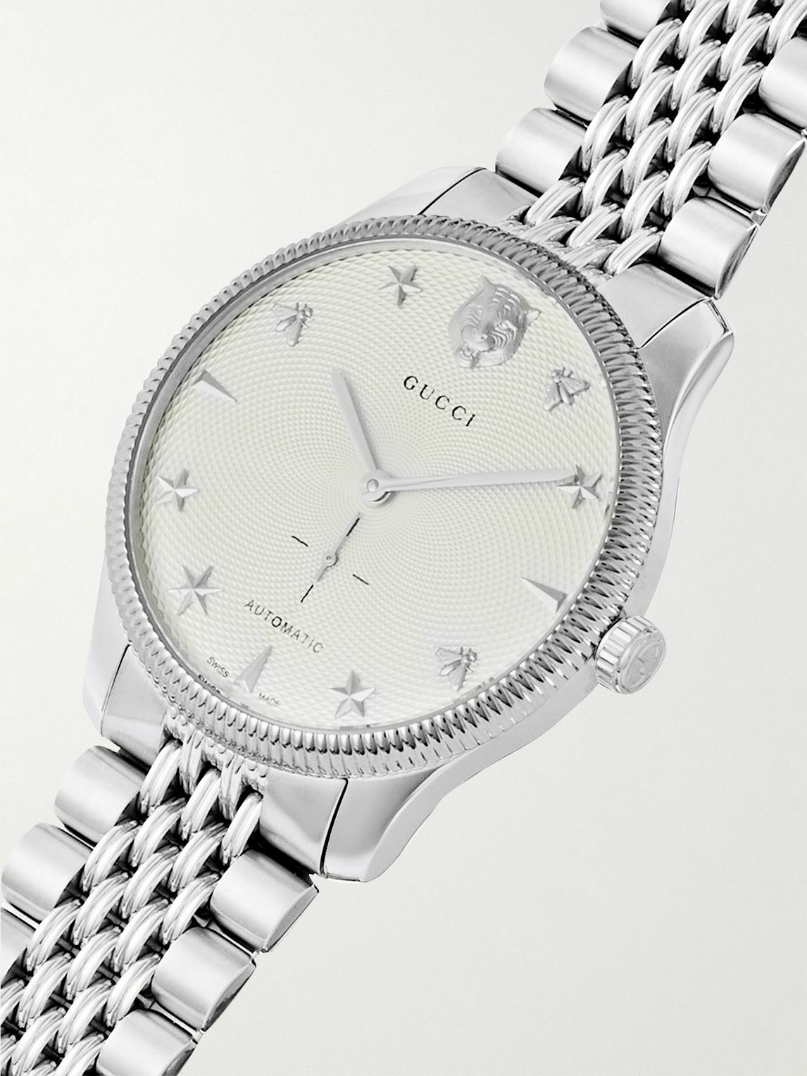 GUCCI - G-Timeless Automatic 40mm Stainless Steel Watch Gucci