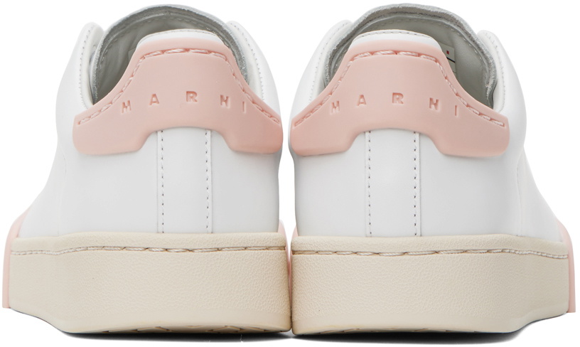 Marni White & Pink Dada Bumper Sneakers Marni