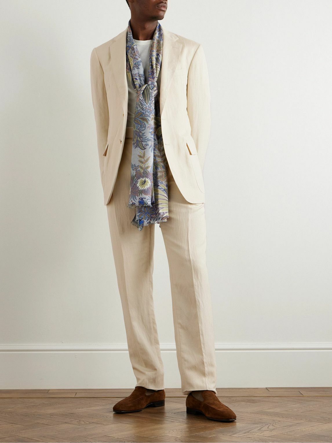 Ralph Lauren Purple label - Kent Slim-Fit Silk and Linen-Blend Blazer ...