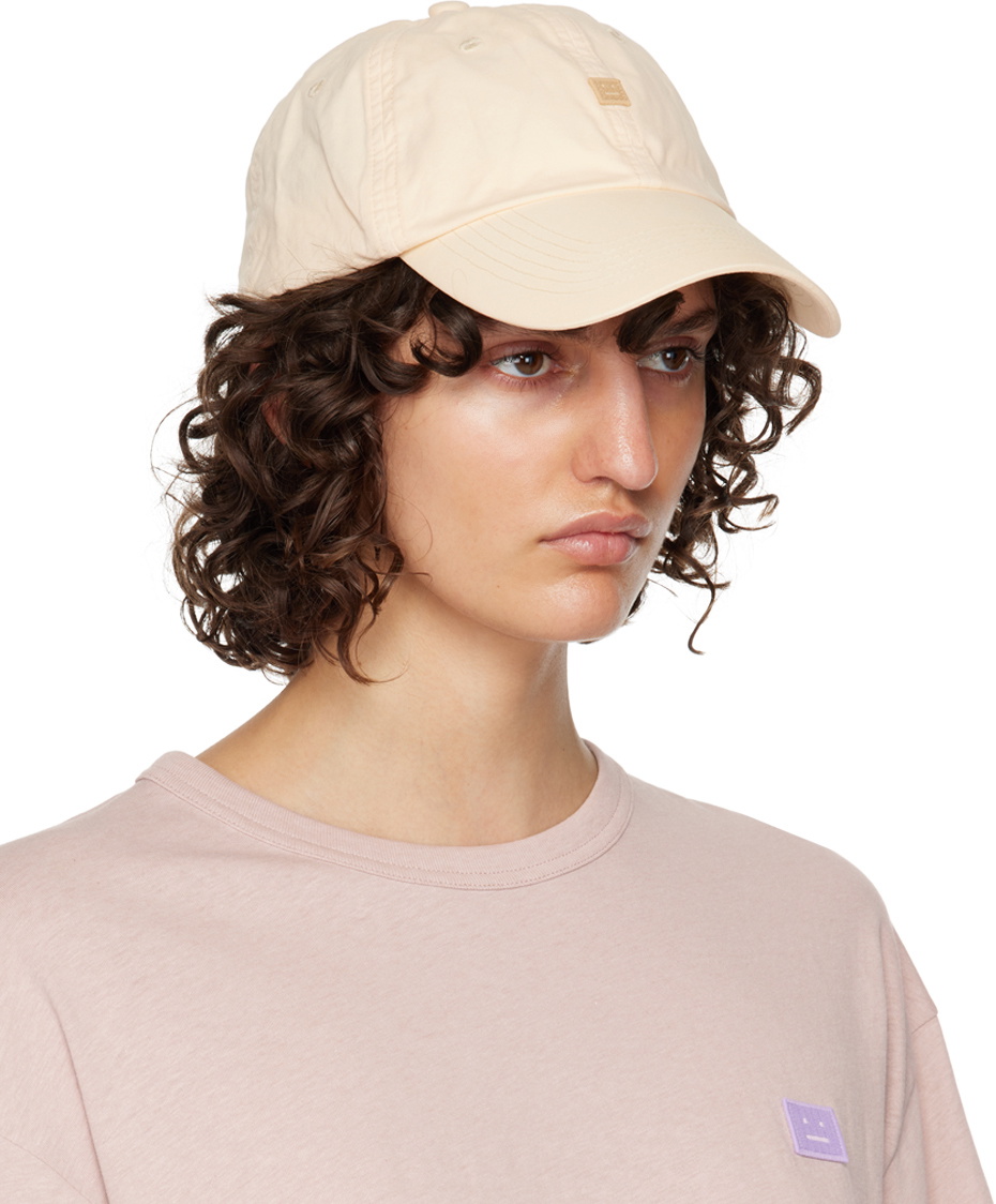 Acne Studios Beige Patch Cap Acne Studios