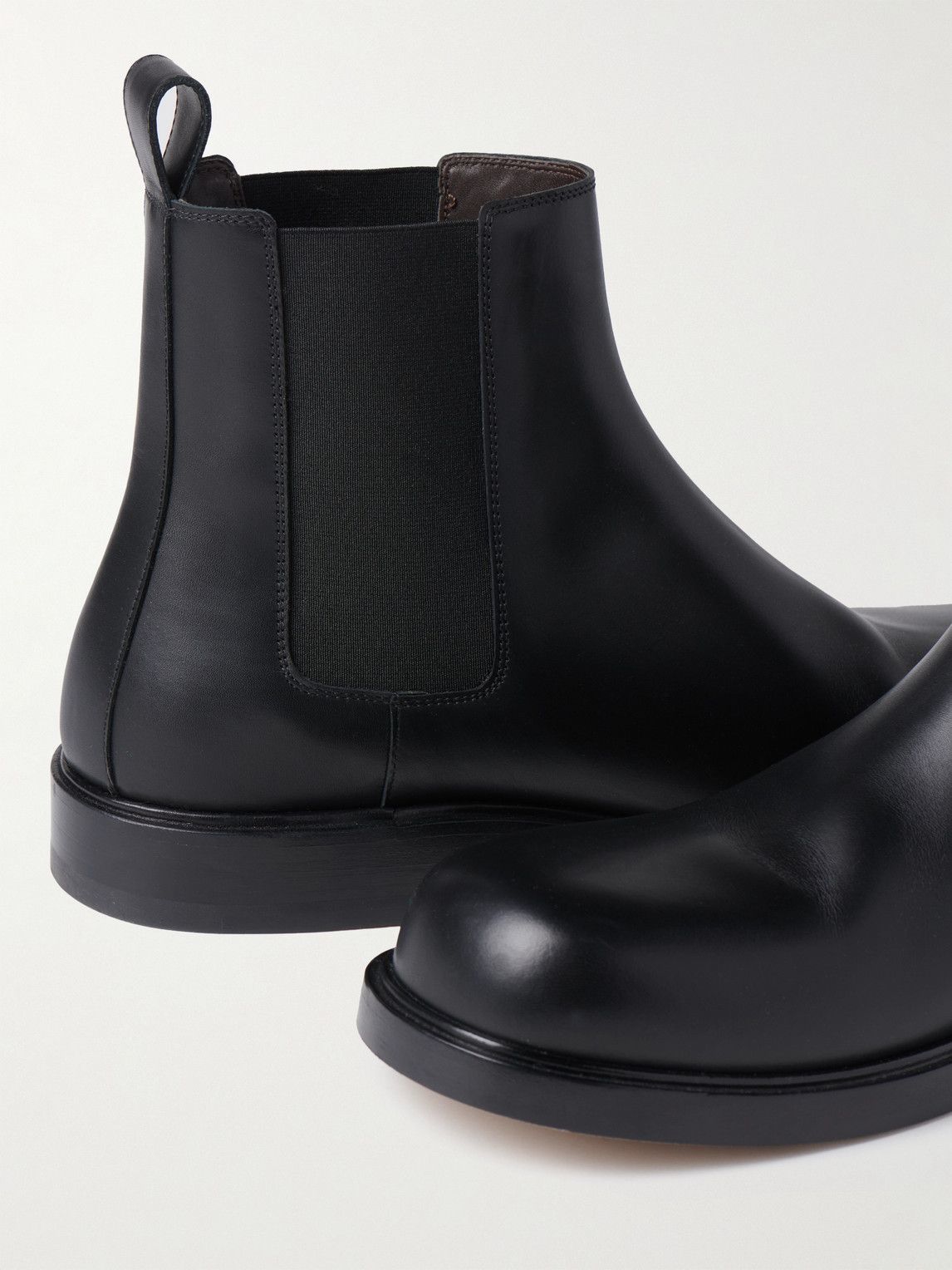 Bottega Veneta - Leather Chelsea Boots - Black Bottega Veneta