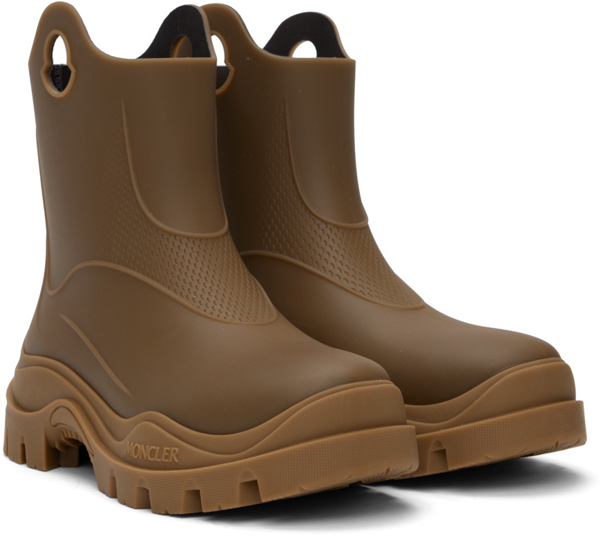 Moncler Brown Misty Rain Boots Moncler