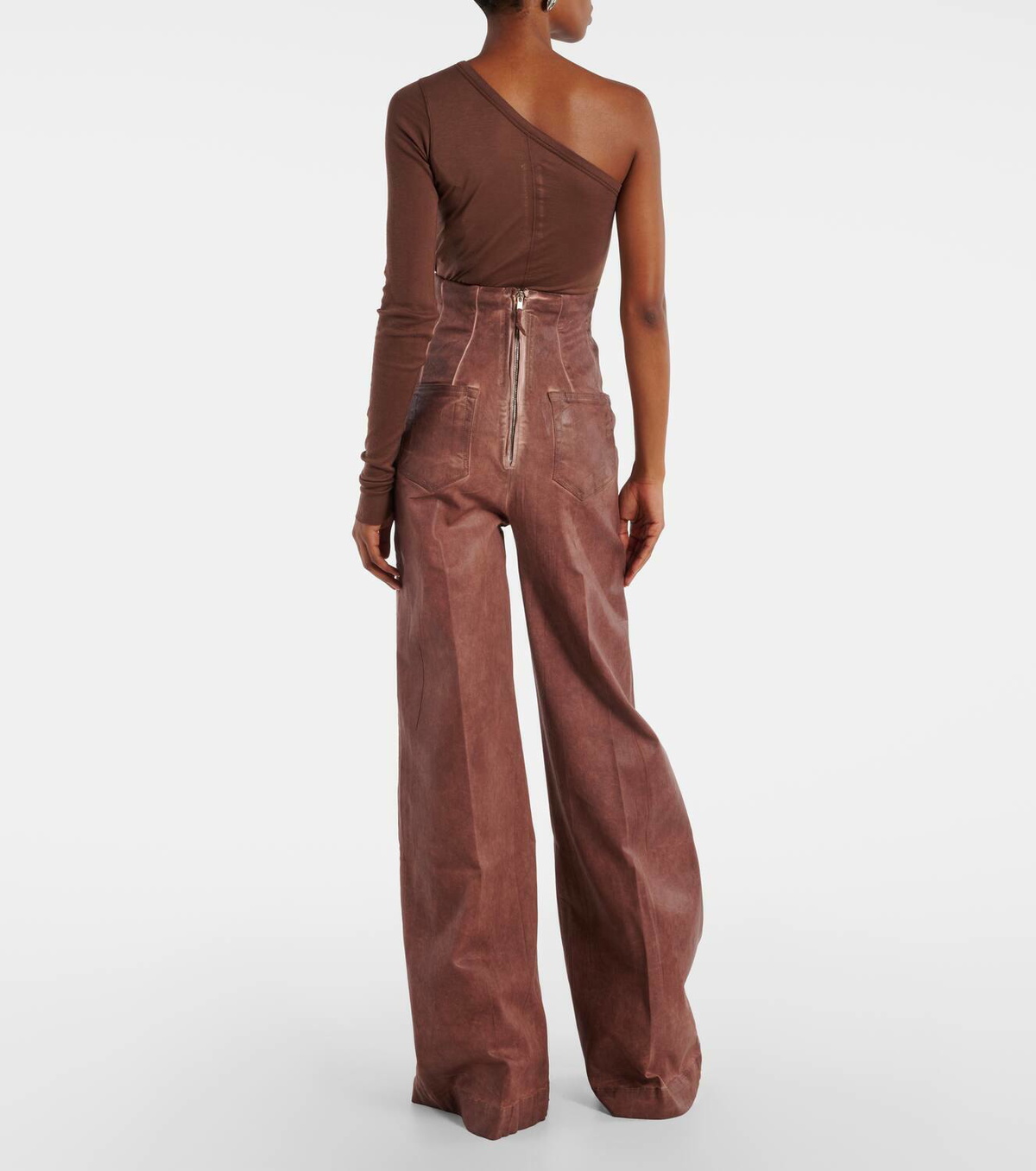 Rick Owens Dirt Cooper high-rise wide-leg jeans Rick Owens