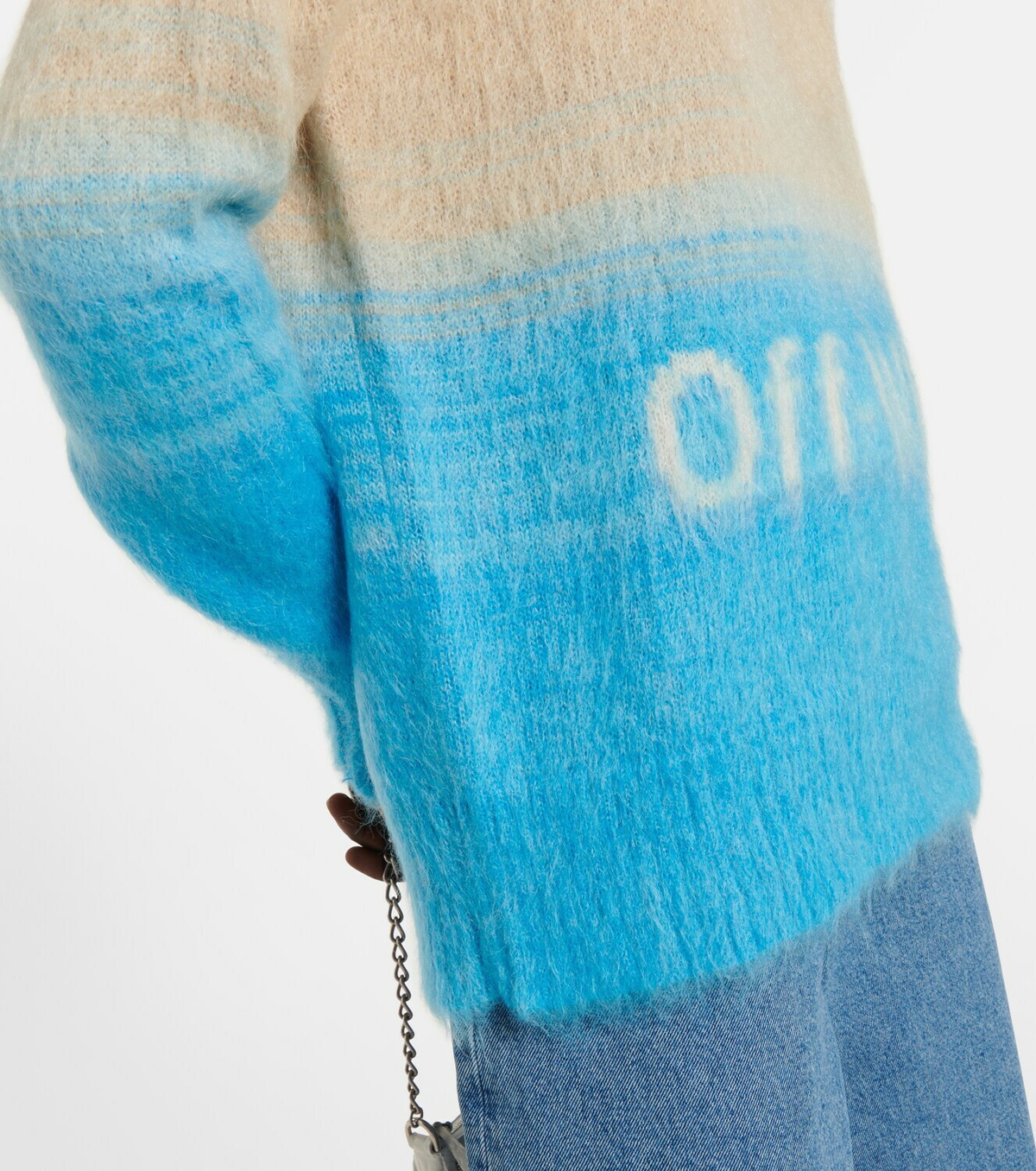 Off-White - Logo mohair-blend sweater Off-White