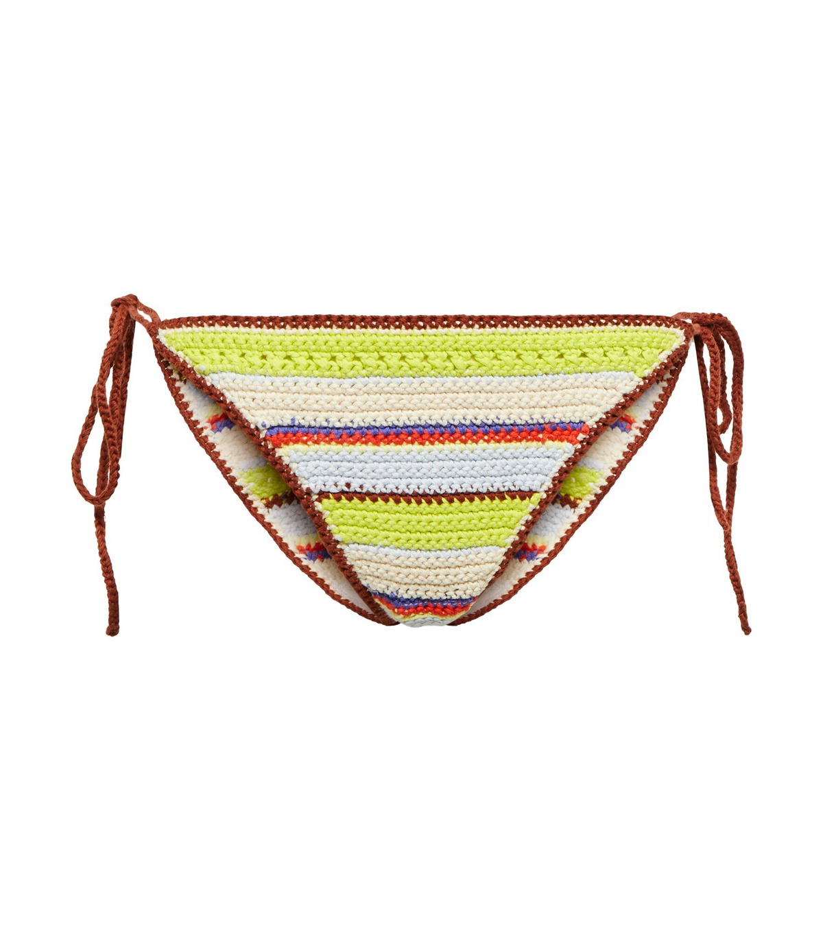 Ganni - Striped crochet bikini bottoms GANNI