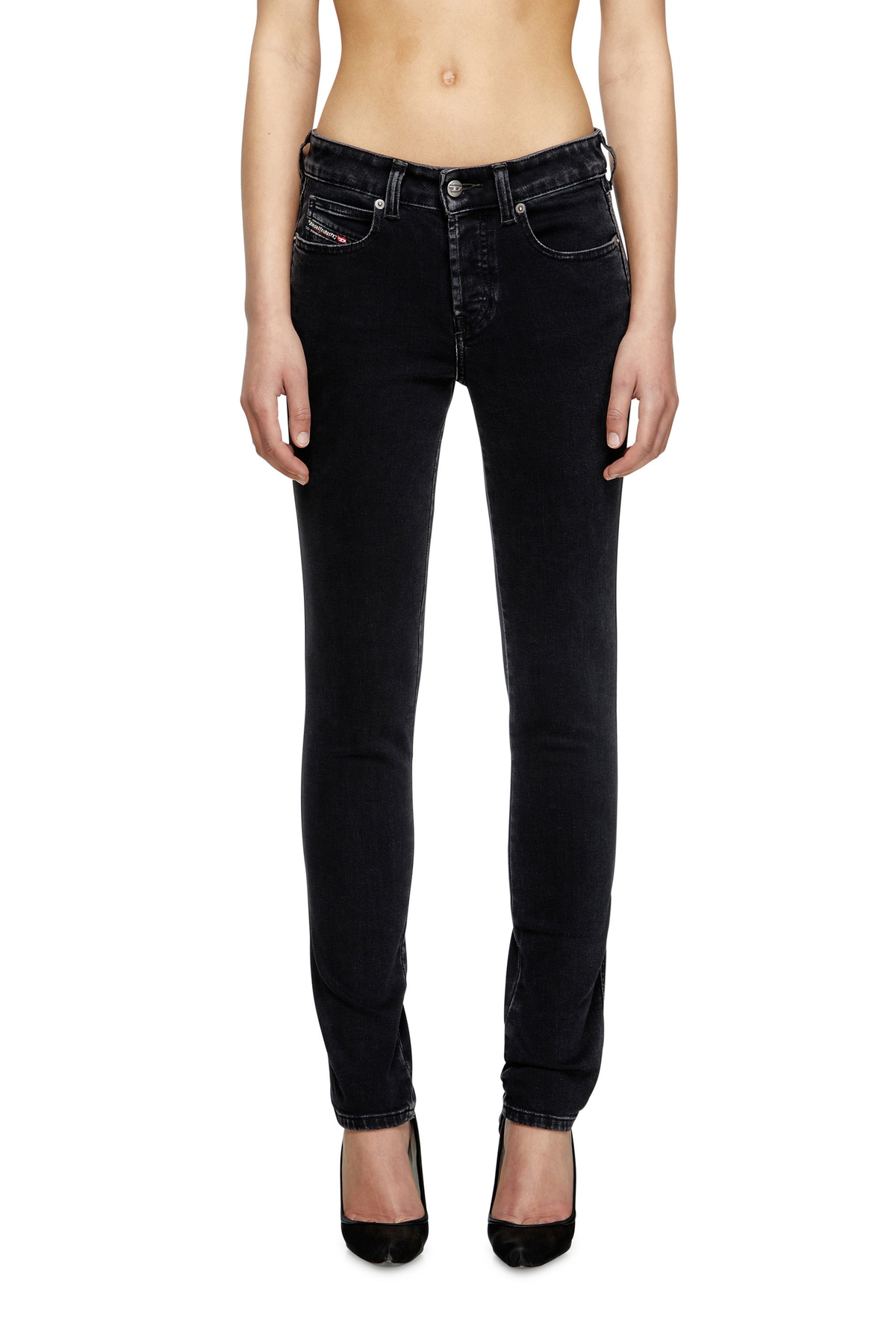Diesel Slim Jeans - 1992 D-Jiann - Jeans Womens in Black Diesel