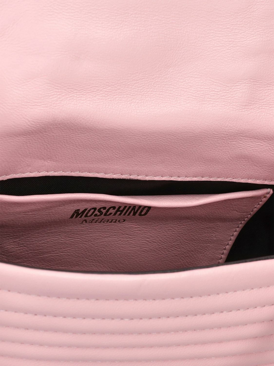 MOSCHINO - Biker Leather Shoulder Bag Moschino