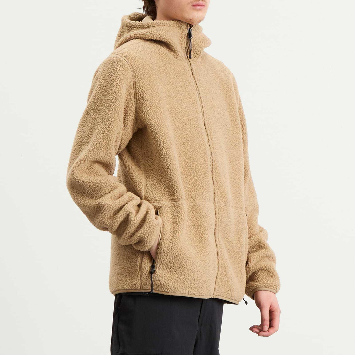 Haglöfs Men's Funäs Pile Fleece Hooded Jacket in Oak Brown Haglofs