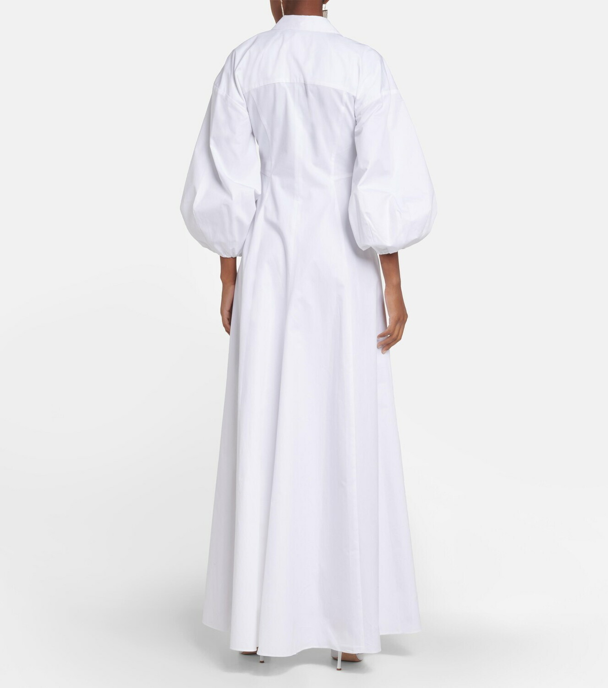 Carolina Herrera Puff-sleeve belted gown Carolina Herrera