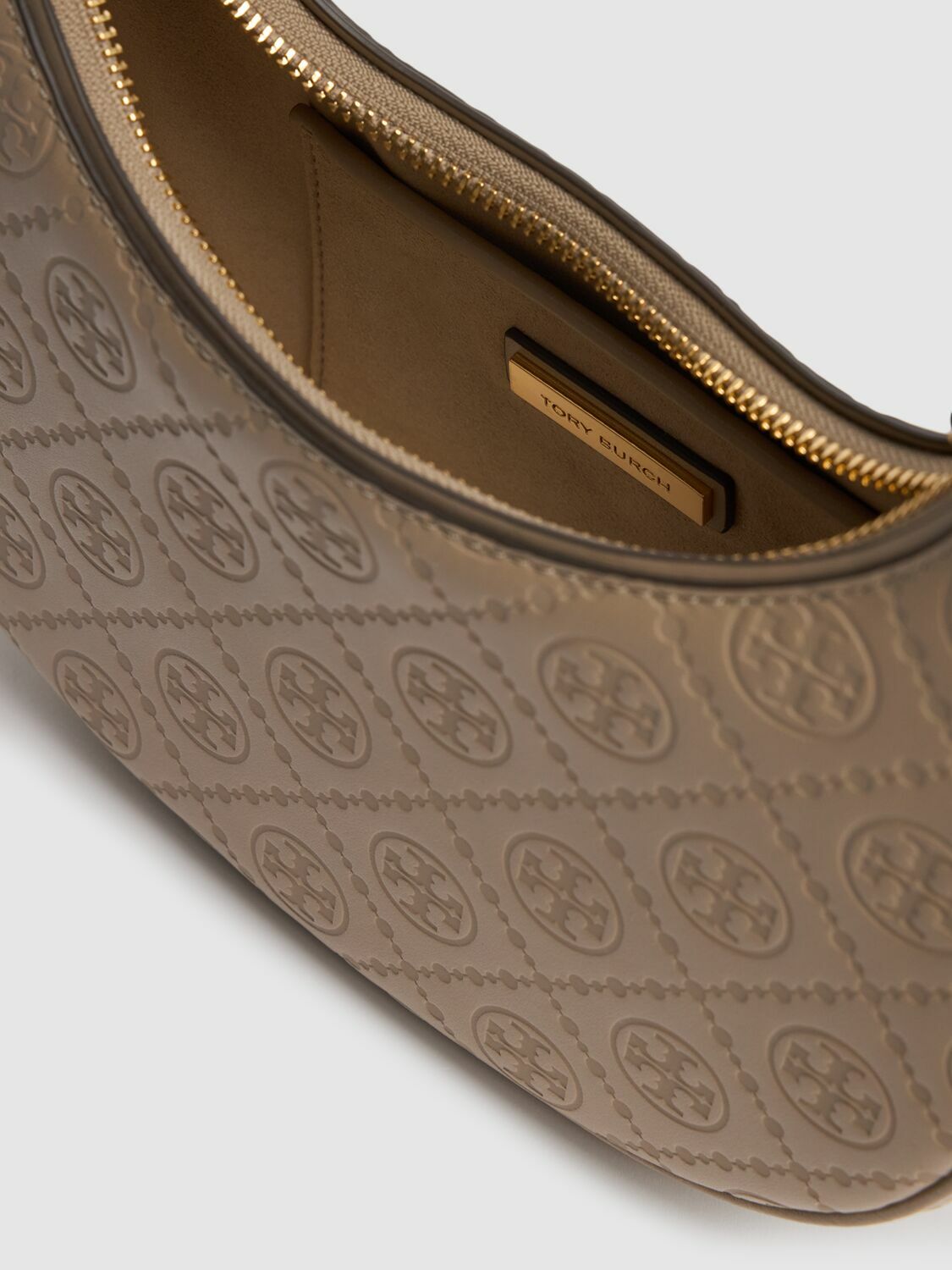 TORY BURCH T Monogram Crescent Leather Bag Tory Burch