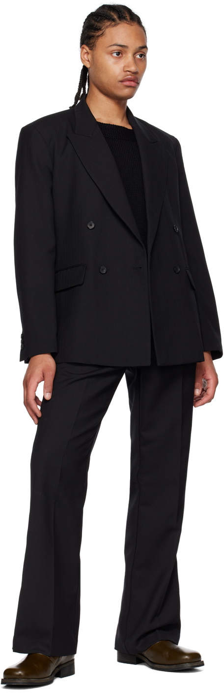 Second/Layer Black Valluco Trousers Second/Layer