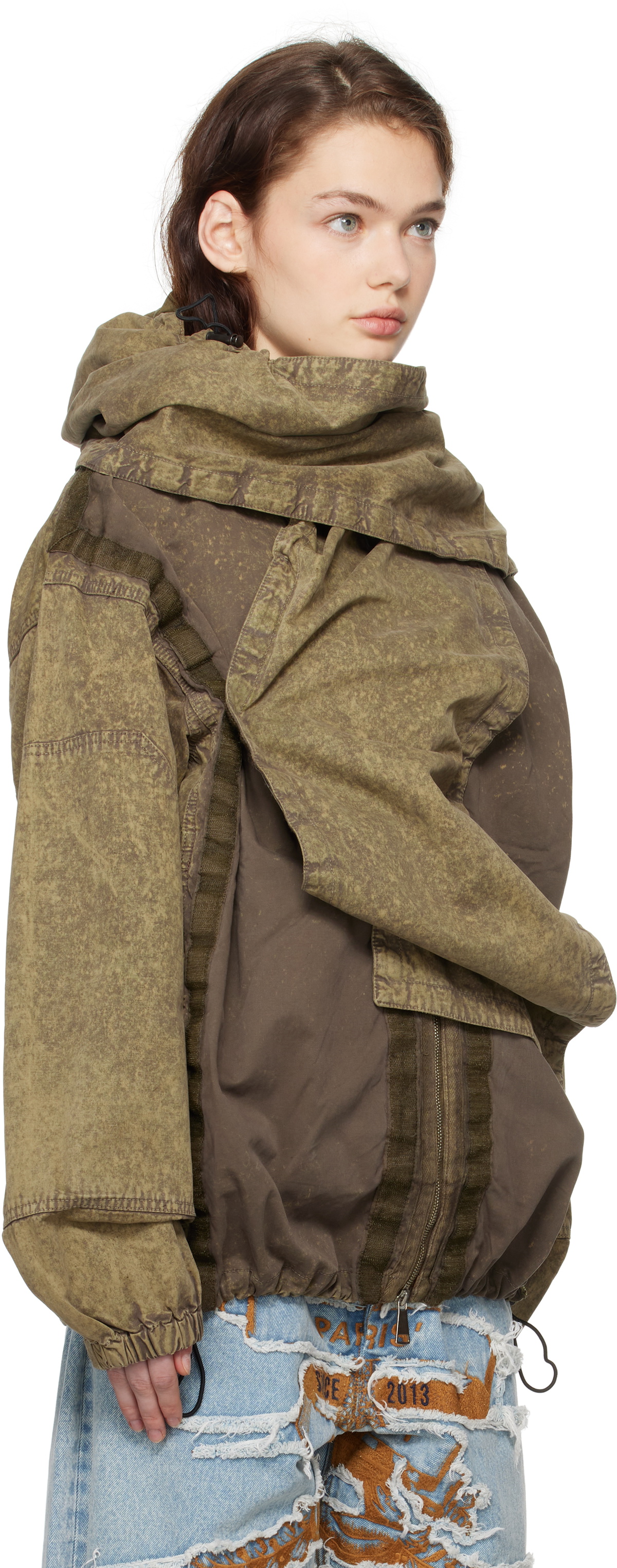 Y/Project Khaki Velcro Cargo Jacket Y/Project