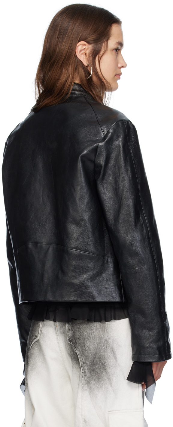 Acne Studios Black Hardware Leather Jacket Acne Studios