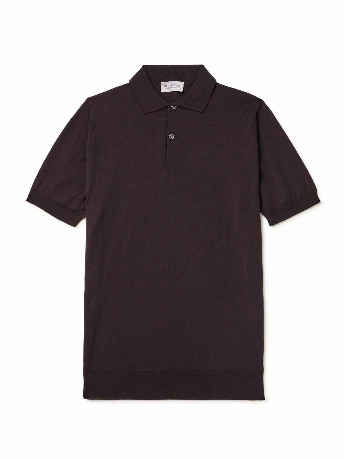 John Smedley - Payton Slim-Fit Merino Wool Polo Shirt - Brown John Smedley