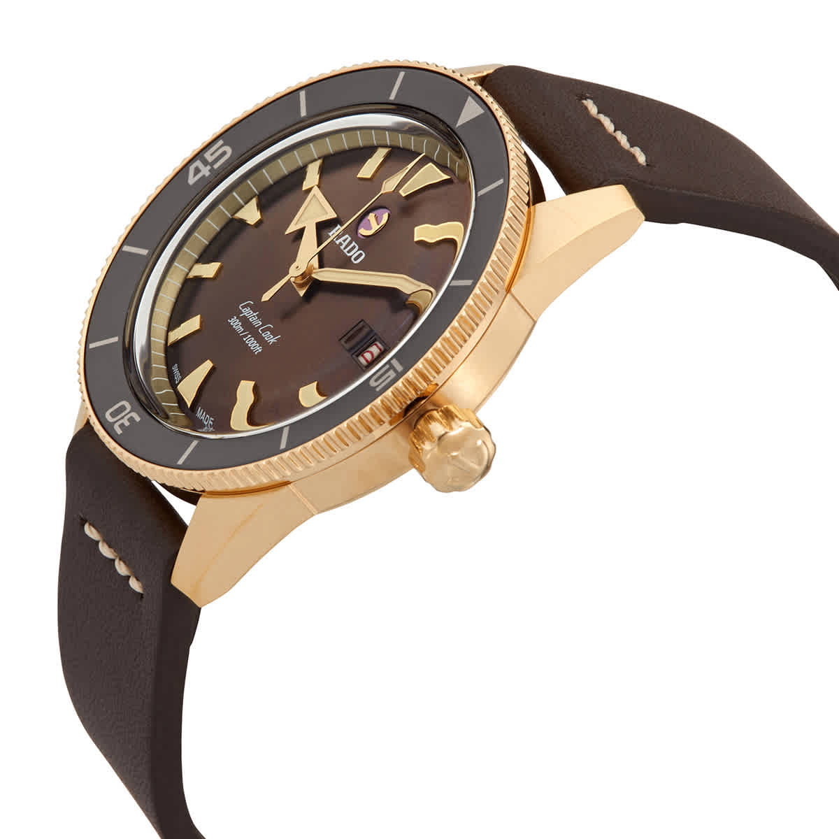 Rado Captain Cook Automatic Brown Dial Mens Watch R32504306 Rado
