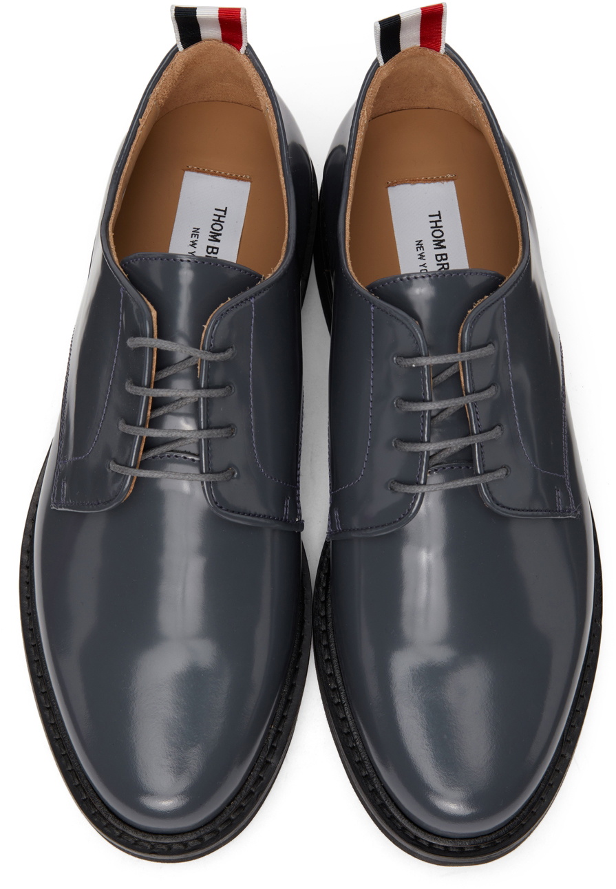 Thom Browne Grey Uniform Lace-Up Derbys Thom Browne
