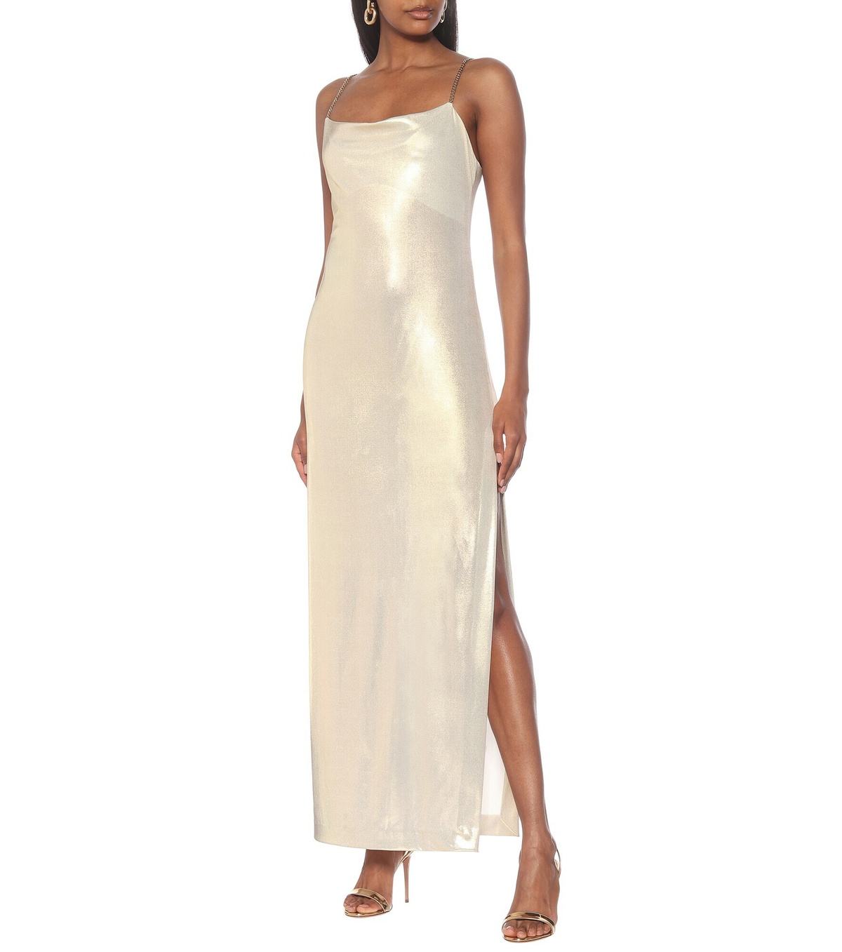 Balmain - Lamé slip dress Balmain