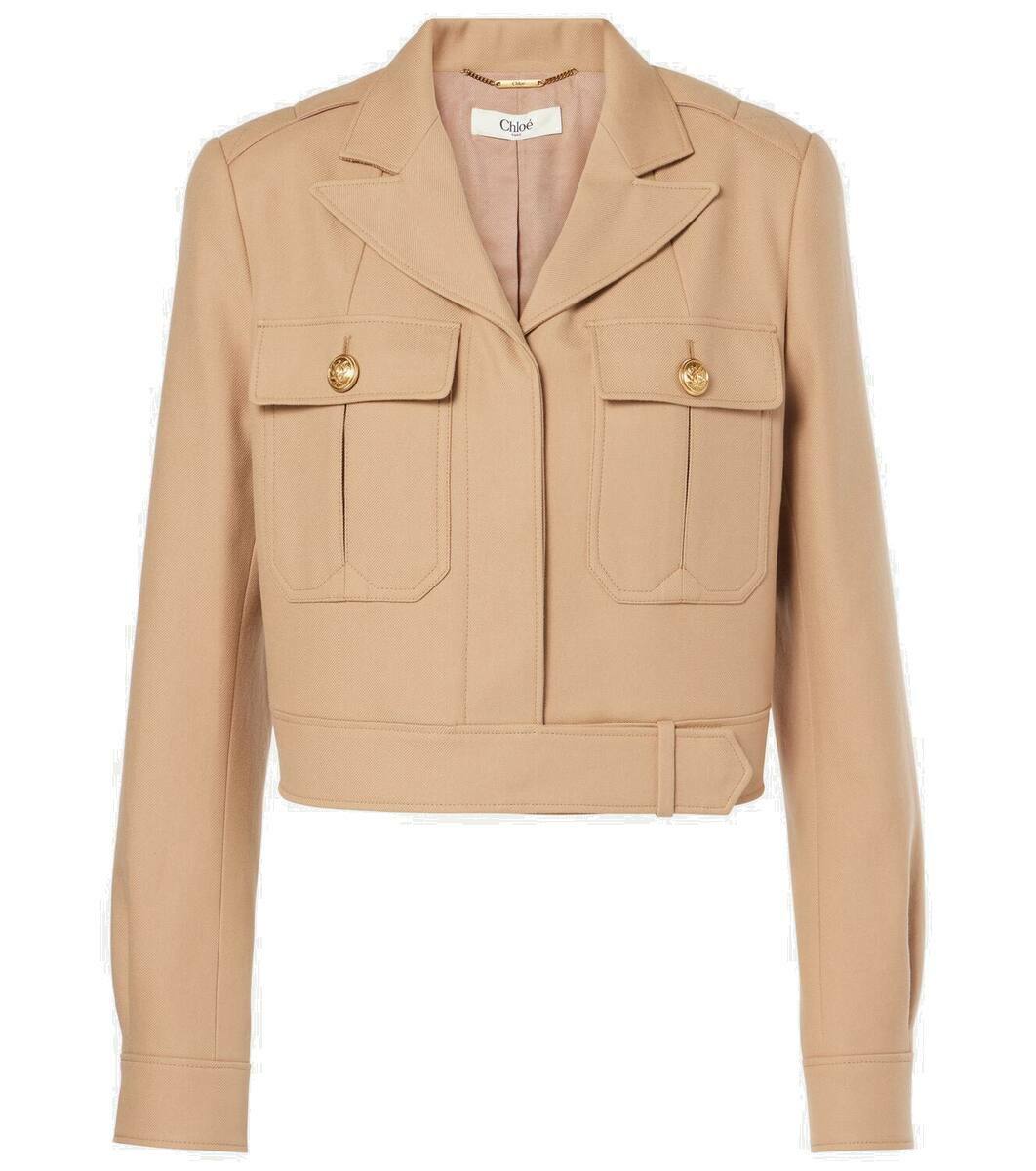 Chloé Cropped cotton jacket Chloe